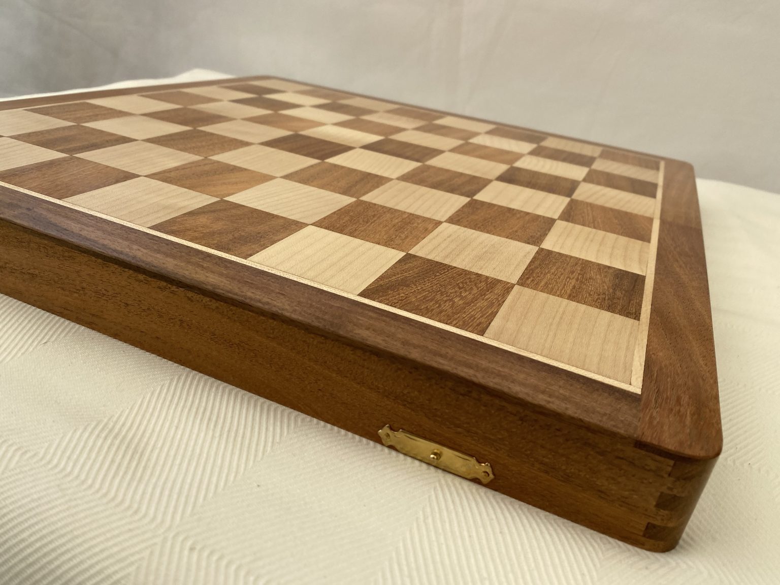 Full Size Acacia Chess Board and Case Combined - ChessBaron Chess Sets ...