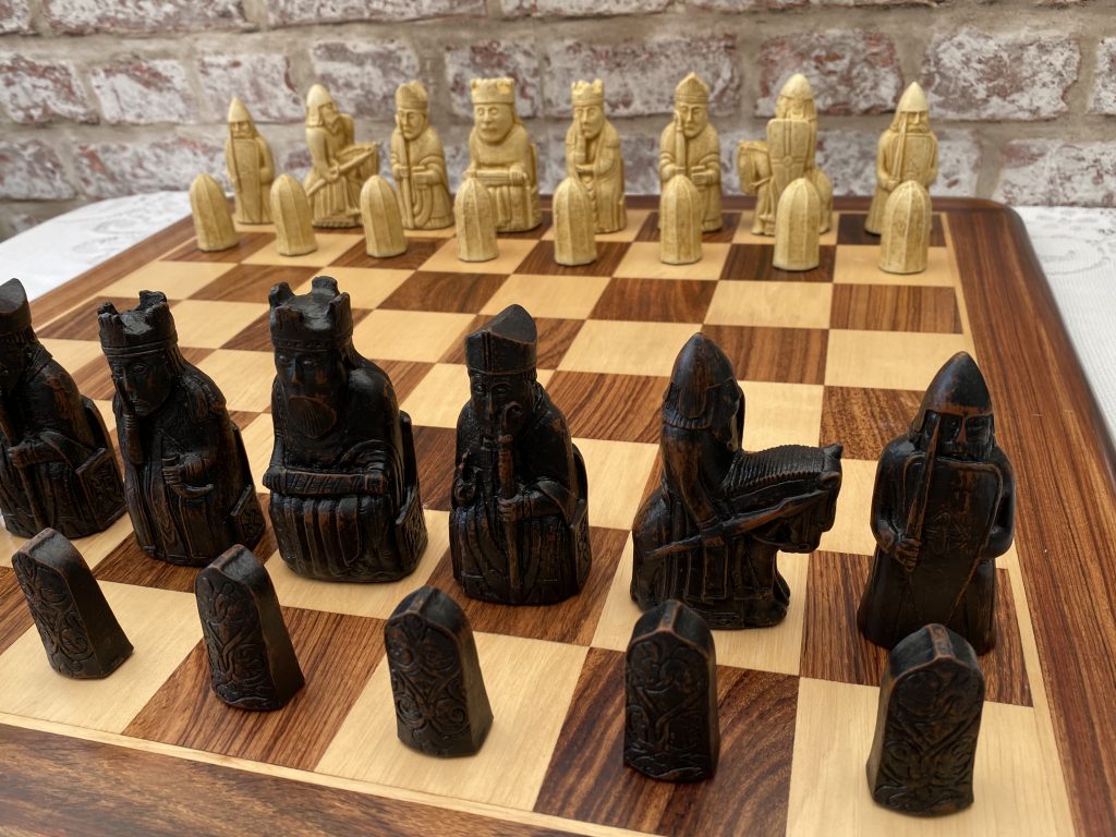 British Museum Isle of Lewis Chess Set - Ivory and Brown - ChessBaron ...