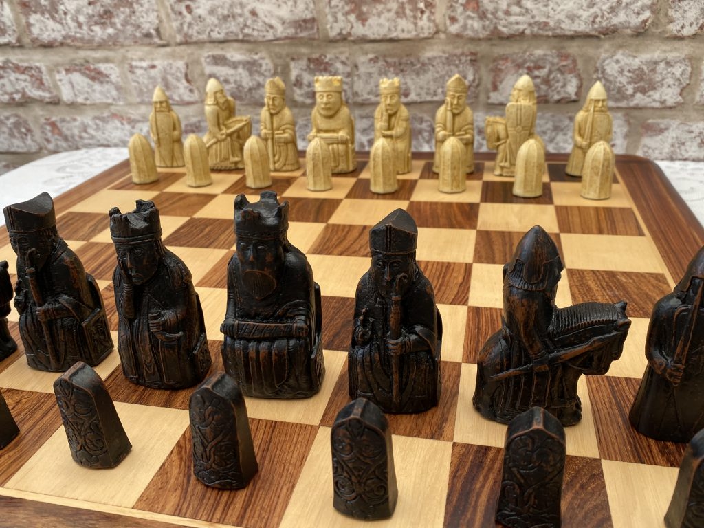 British Museum Isle of Lewis Chess Set - Ivory and Brown - ChessBaron ...