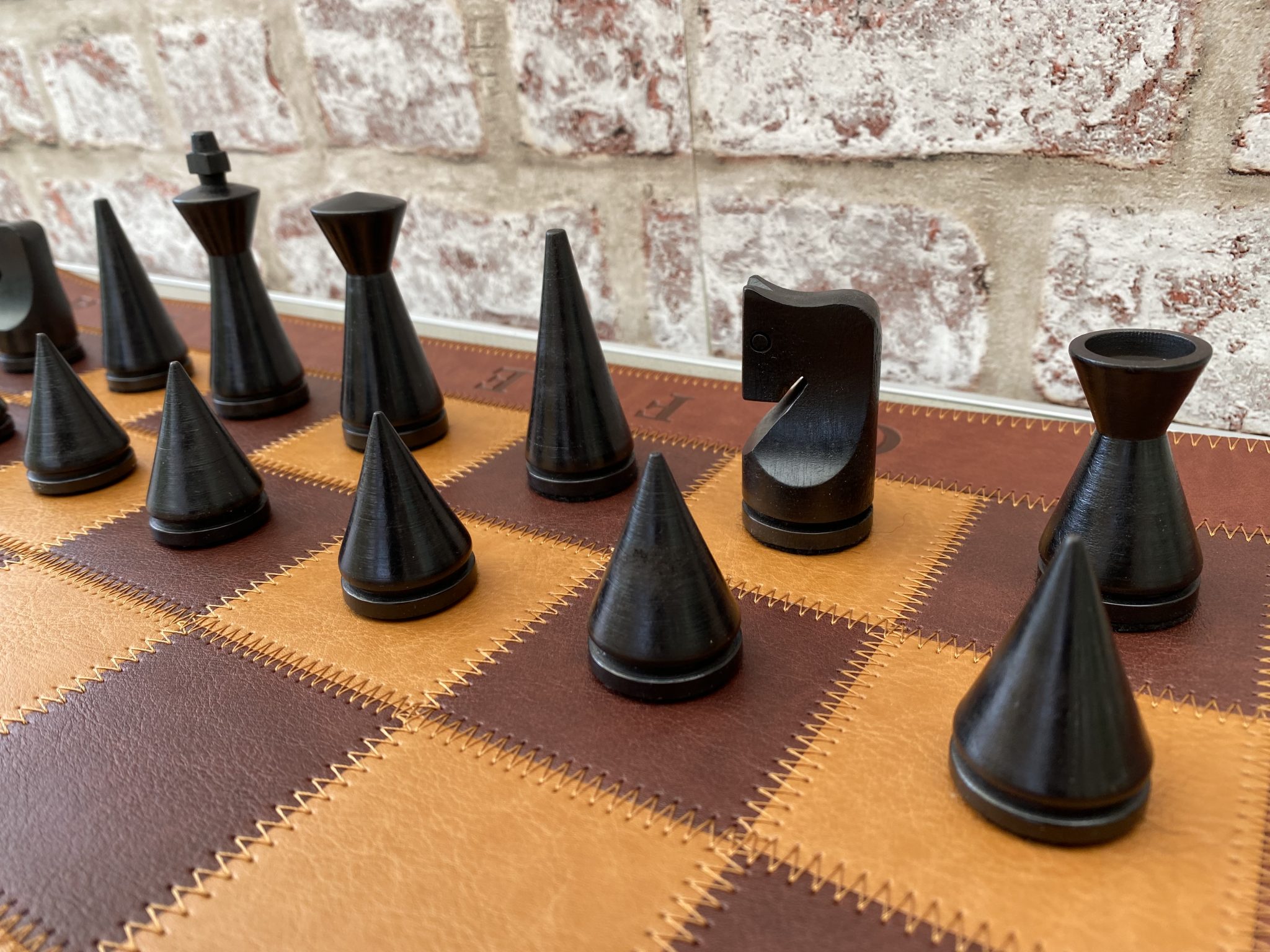 Thick Leather Chess Case, Mat and Chess Pieces all Included v2 ...