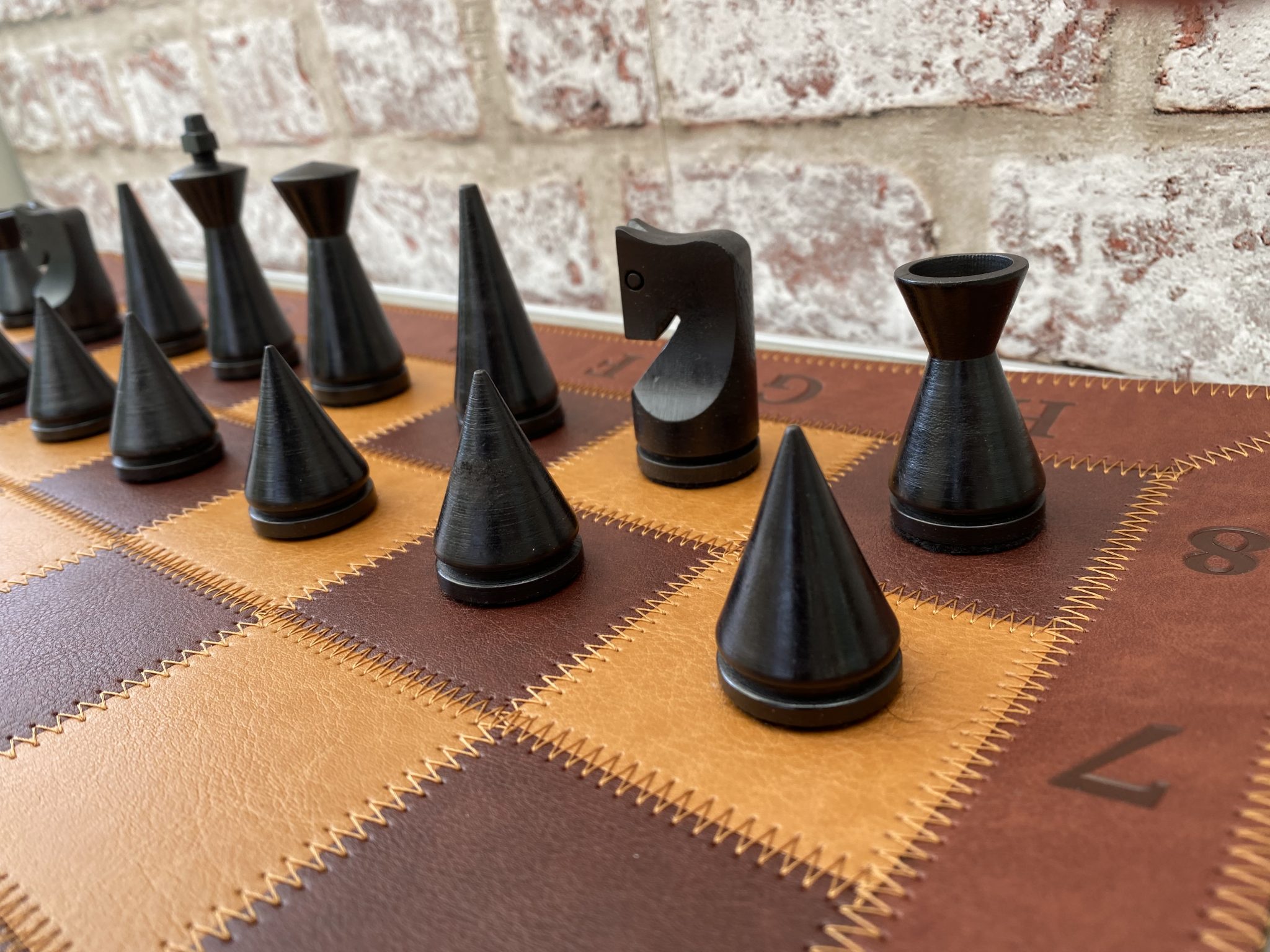 Thick Leather Chess Case, Mat and Chess Pieces all Included v2 ...