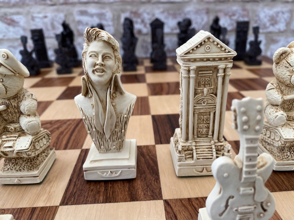 The Elvis Presley Chess Set - ChessBaron Chess Sets Canada - Call (213 ...