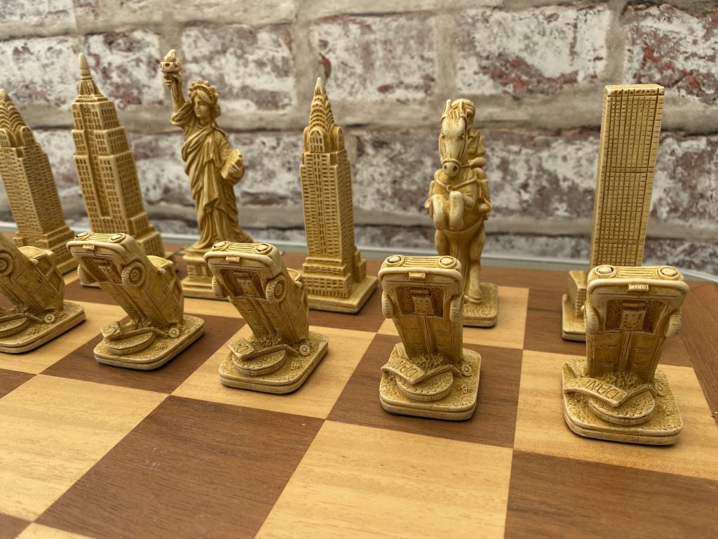 Berkeley Chess - New York Chess Set - Red - ChessBaron Chess Sets ...