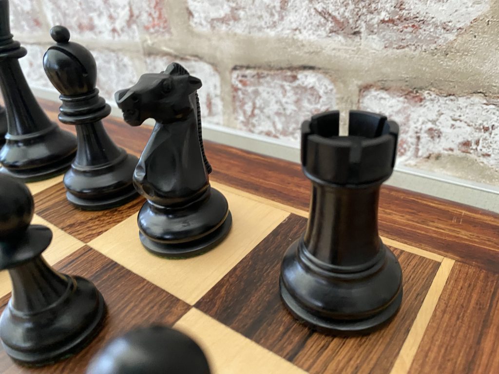Bobby Fischer Triple Weighted Chess Set - Ebonized - ChessBaron Chess ...