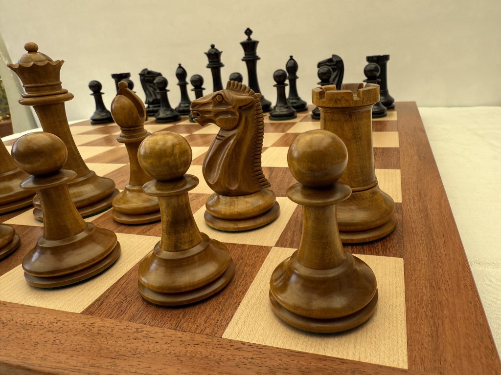 The Tuscany - Ebony and Antique Style Chess Set - ChessBaron Chess Sets ...