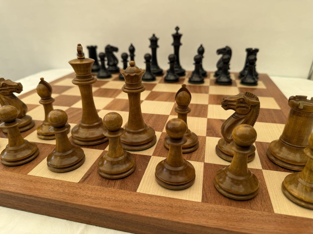 The Tuscany - Ebony and Antique Style Chess Set - ChessBaron Chess Sets ...