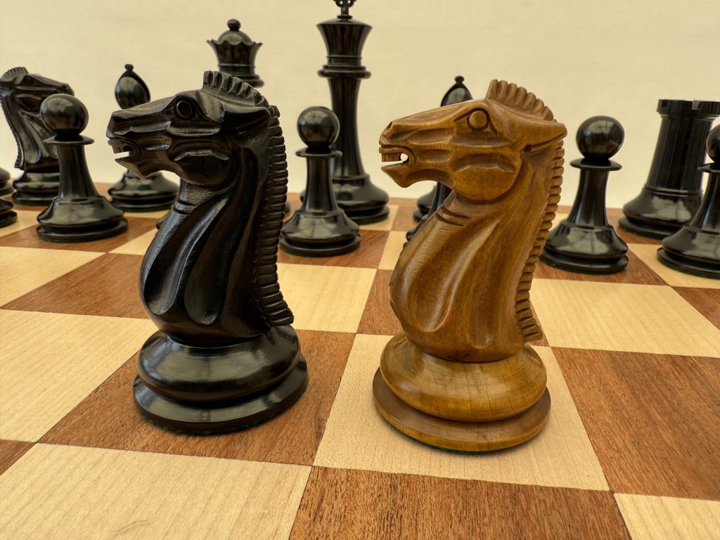 The Tuscany - Ebony and Antique Style Chess Set - ChessBaron Chess Sets ...